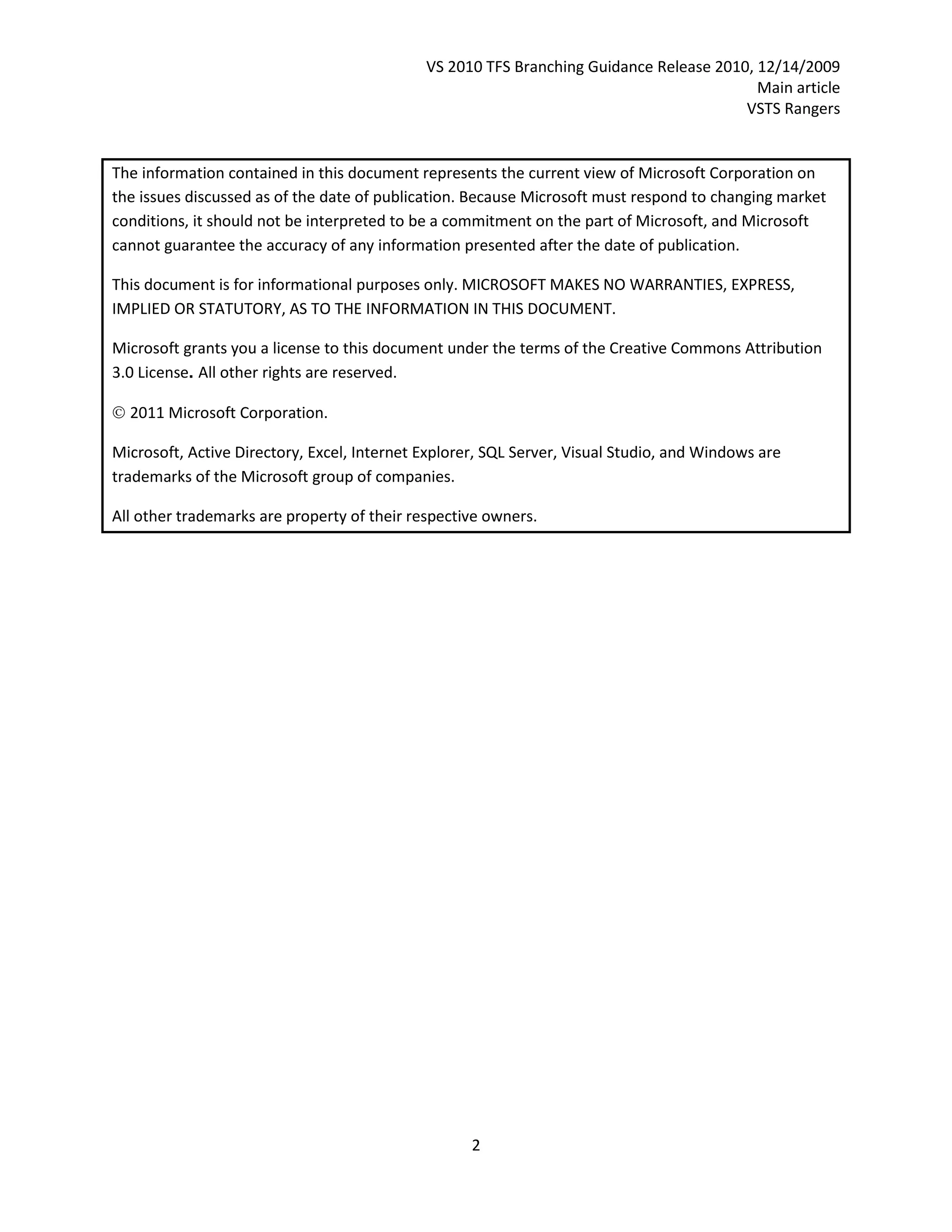 Tfs branching guide_main_2010_v1 | PDF