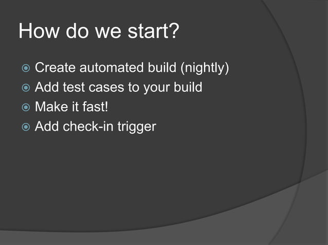 TFS Build - Continuous Integration | PPT