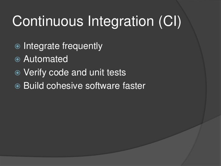 Tfs Build Continuous Integration