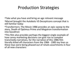 Transformers transmedia analysis | PPT