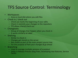Team Foundation Server - Source Control | PPTX | Operating Systems | Computer Software and ...