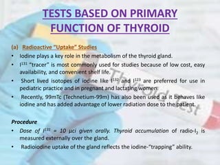 Thyroid Function Tests | PPTX