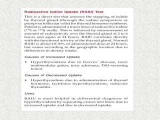 Thyroid function test mbbs pathology microbiology | PPTX