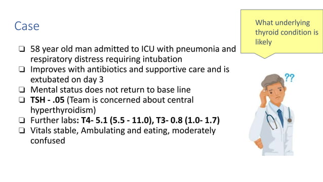 TFT interpretation- TSH, T4, T3, TPO Antibodies.pptx | Thyroid ...