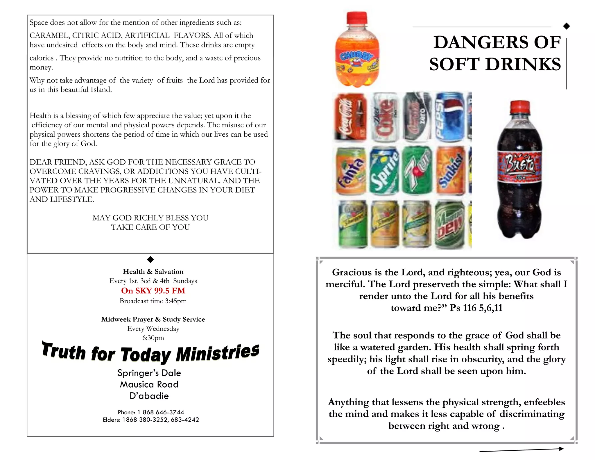 Tftm dangers of soft drinks | PPT