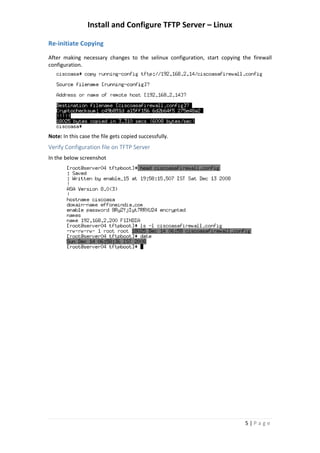 TFTP Installation Configuration Guide | PDF