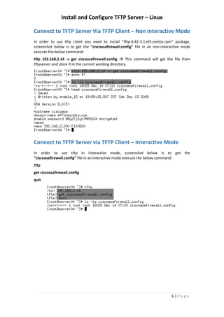 TFTP Installation Configuration Guide | PDF