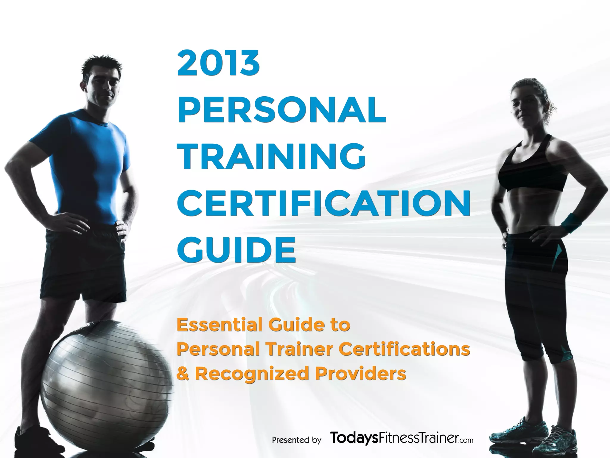 2013 Personal Training Certification Guide | PDF