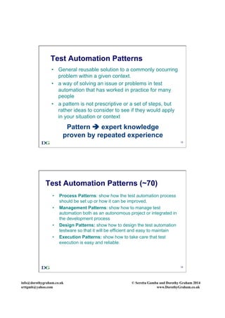 Test Automation Patterns: Issues and Solutions | PDF