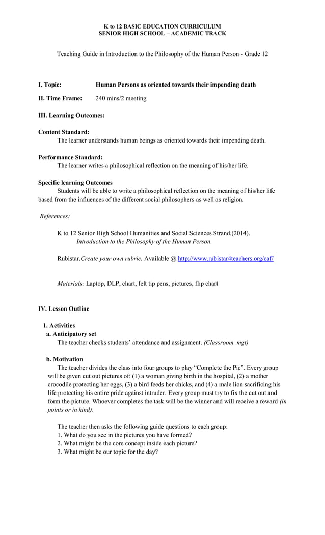 TG.HUMMS Philo-Grade 12 | PDF