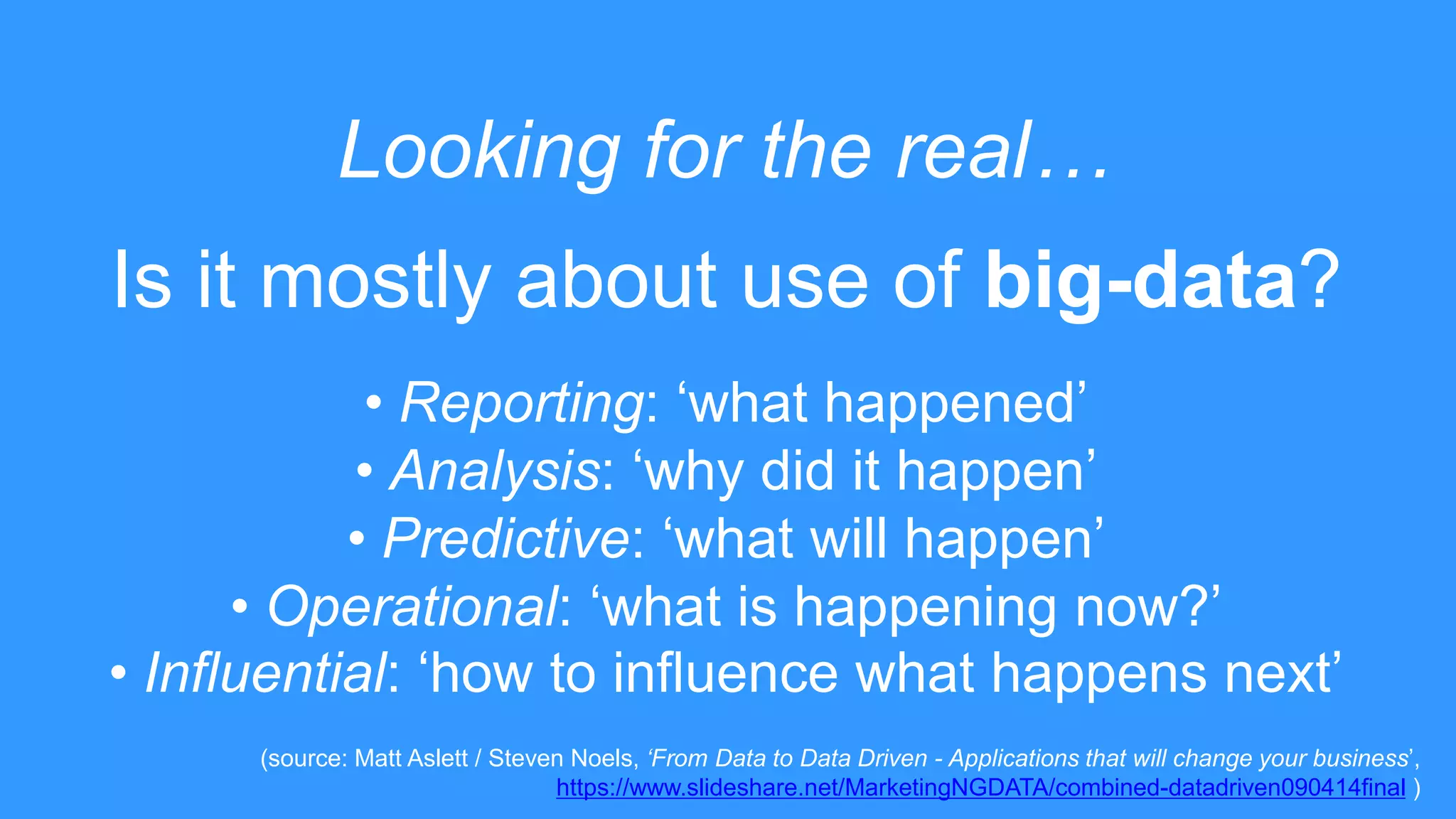 Making sense of data-driven architecture | PPT