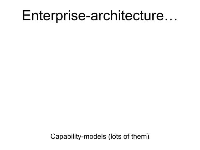 Bridging enterprise-architecture and systems-thinking | PPT
