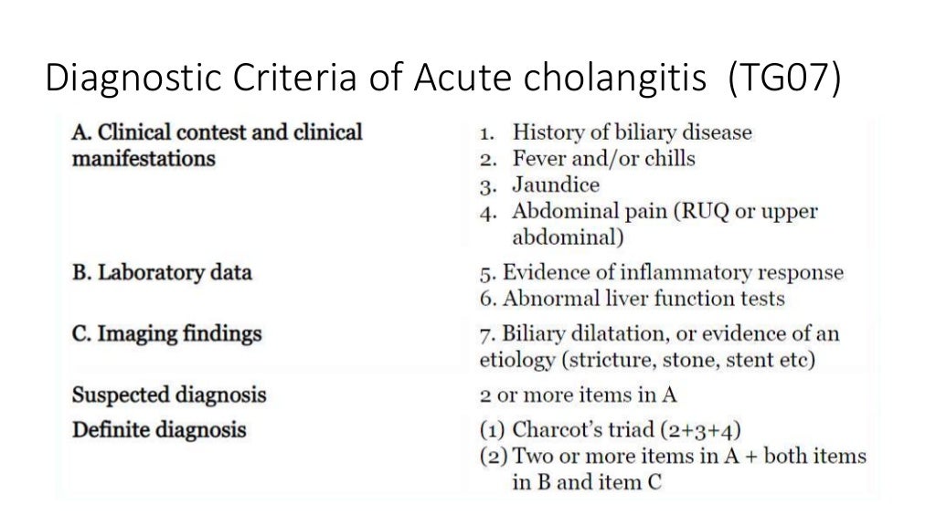 TOKYO GUIDELINES: MANGEMENT OF ACUTE CHOLECYSTITIS AND ACUTE CHOLANGI…