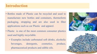 PET bottle identification using Image processing - Proposal | PPTX