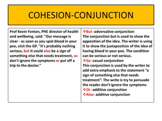English Discourse - Cohesion and Coherence | PPTX
