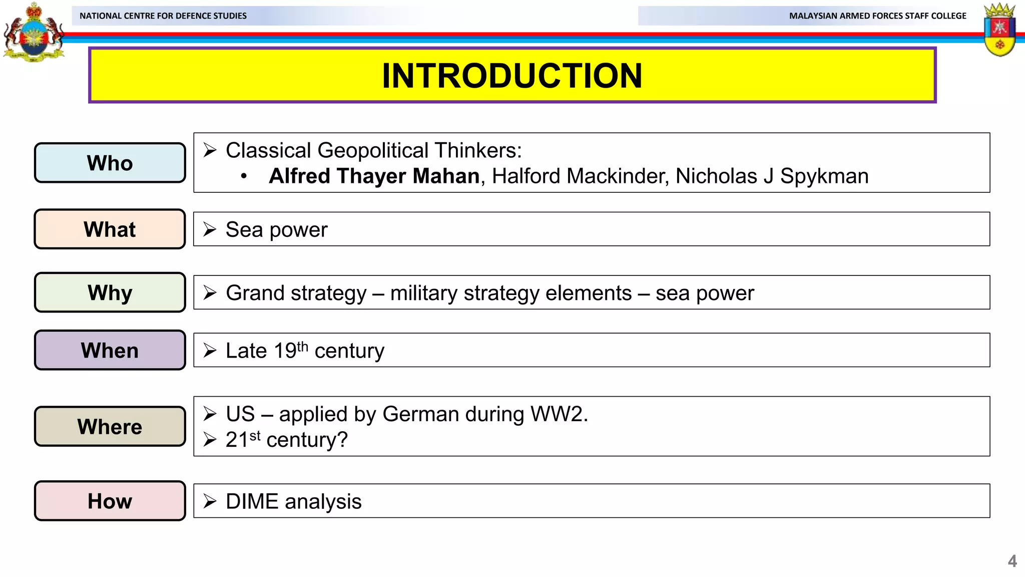 Mahan Sea Power | PPTX
