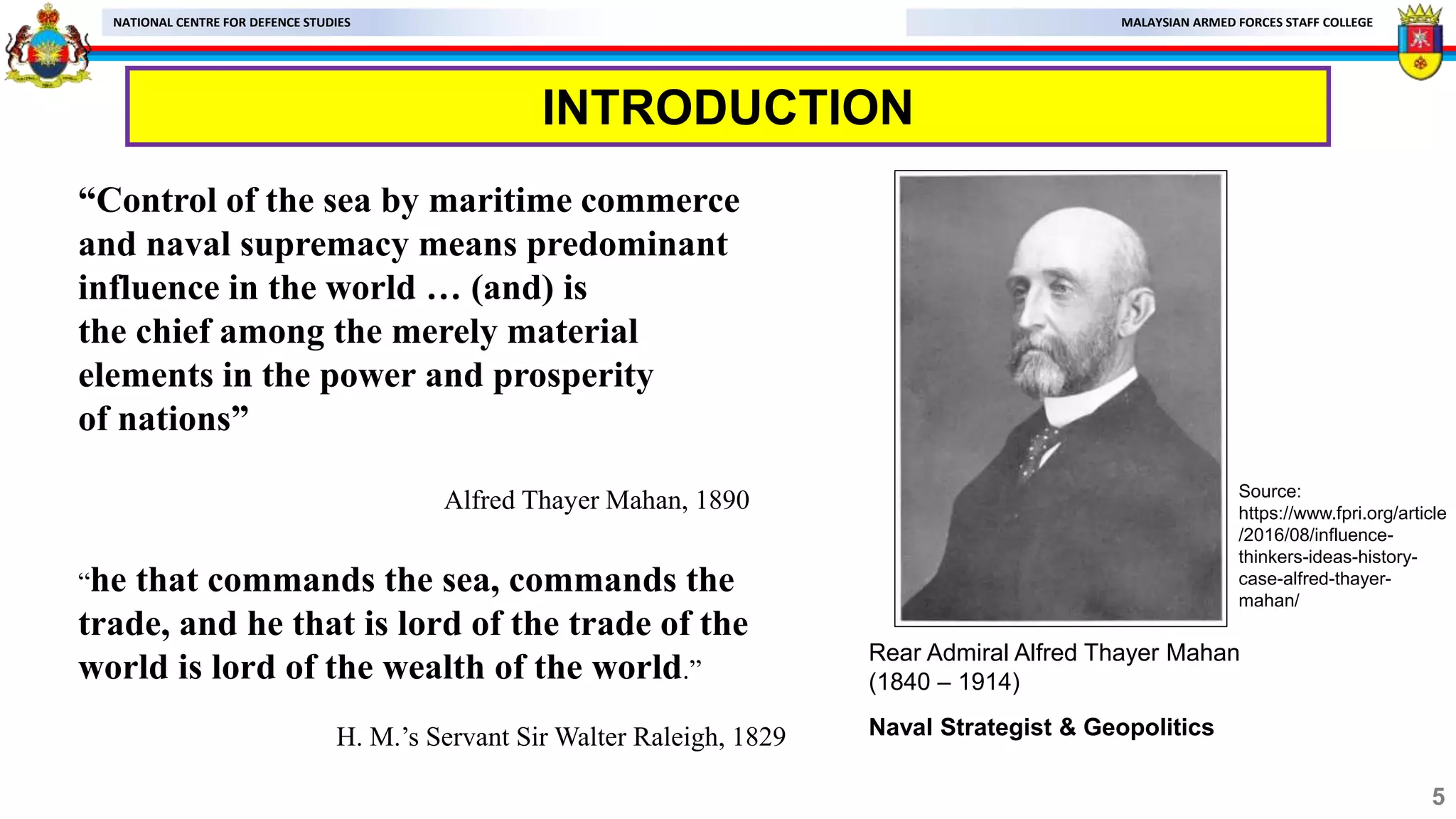 Mahan Sea Power | PPTX