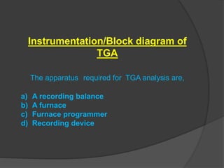 Thermogravimetric Analysis | PPTX