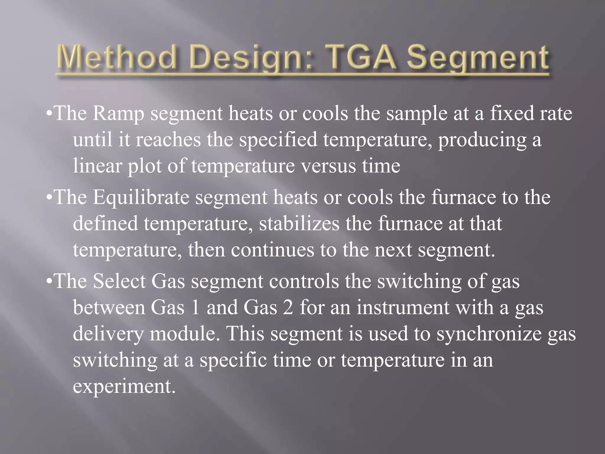 Tga | PPTX | Chemistry | Science