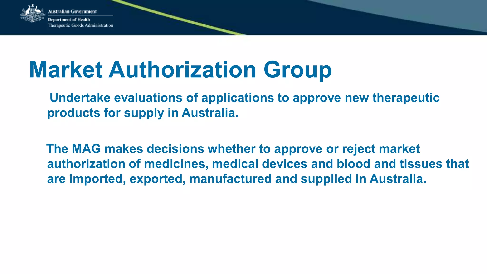 Therapeutic goods administration | PPTX