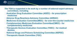 Therapeutic goods administration | PPTX