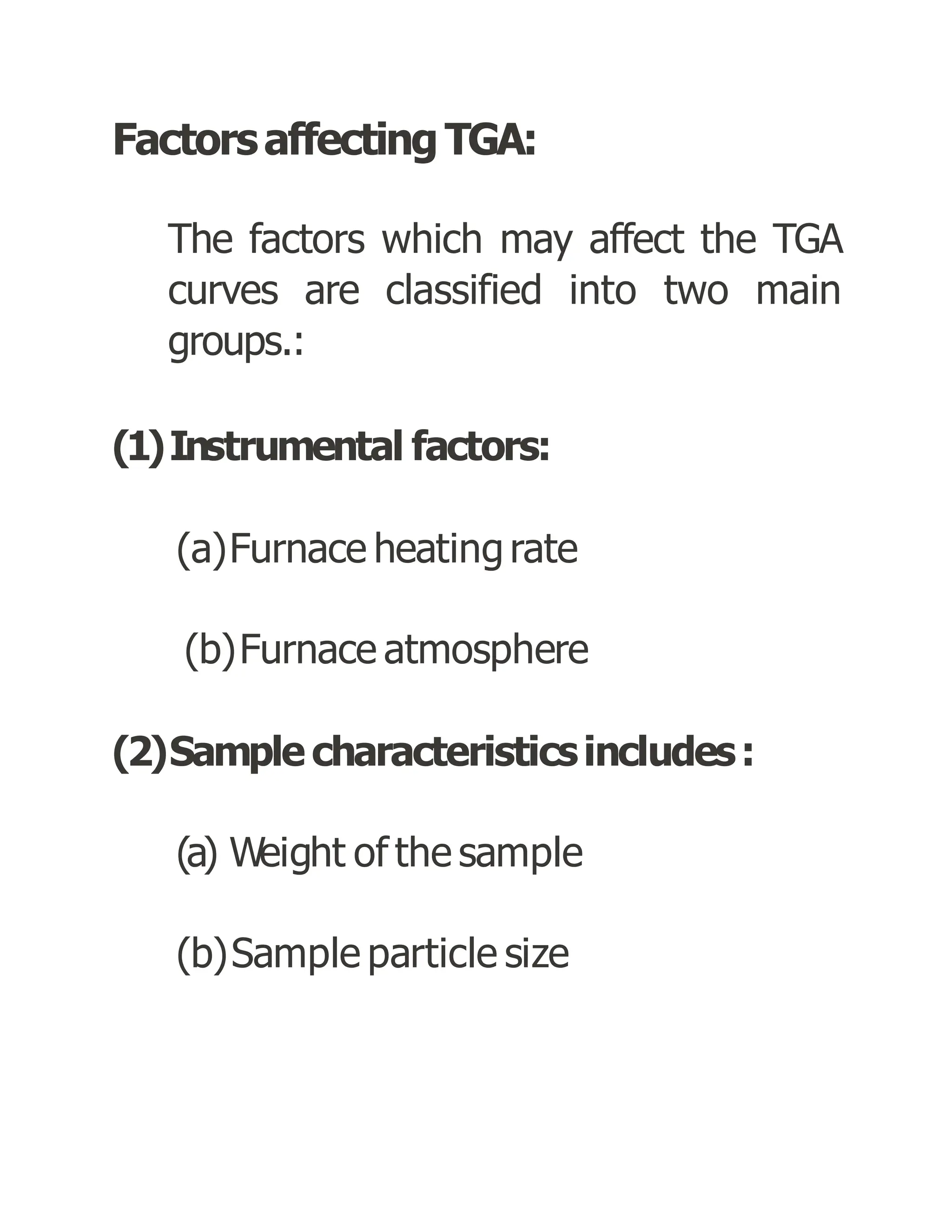 TGA.pptx principle, instrumentation, theory | PPTX