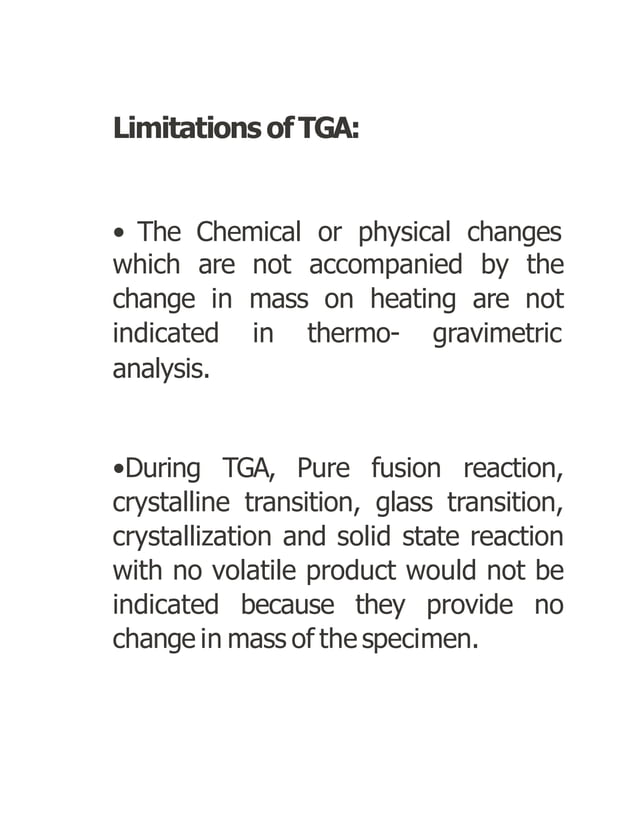 TGA.pptx principle, instrumentation, theory | PPTX | Chemistry | Science