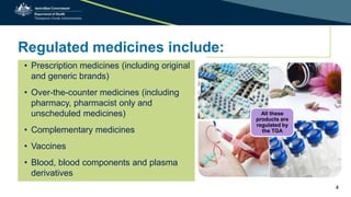 The regulation of medicines in Australia | PPTX