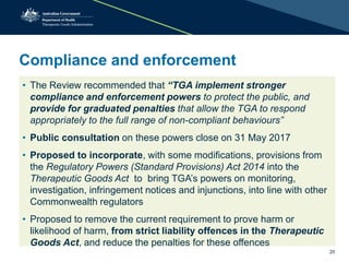 TGA presentation: AusMedtech, 24 May 2017 | PPT