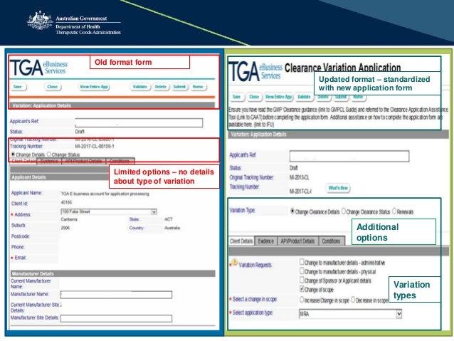 TGA Presentation: GMP Clearance Information Session,5-7 September 2017