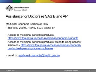 TGA Presentation: TGA Approval Pathways | PPTX