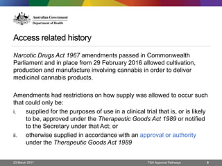 TGA Presentation: TGA Approval Pathways | PPTX
