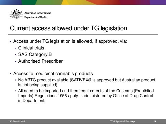 TGA Presentation: TGA Approval Pathways