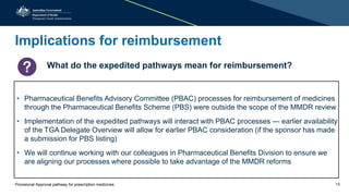 TGA presentation: Provisional approval pathway for prescription ...