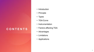 A presentation on Thermal gravimetry analysis (TGA) | PPTX
