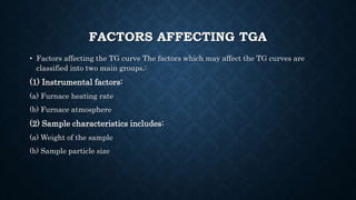Thermogravimetric analysis methods ..... | PPTX | Chemistry | Science
