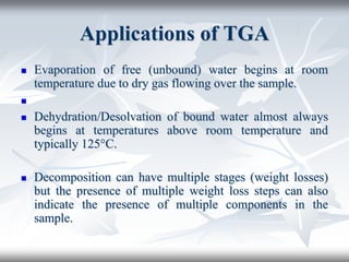 TGA and DSC ppt | PPTX