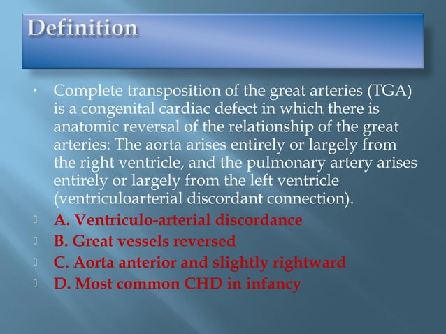 Transposition of Great Arteries;TGA,Firas Aljanadi,MD | PPT
