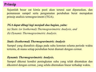 Comprehensive Overview of Thermogravimetric Analysis (TGA) Principles ...