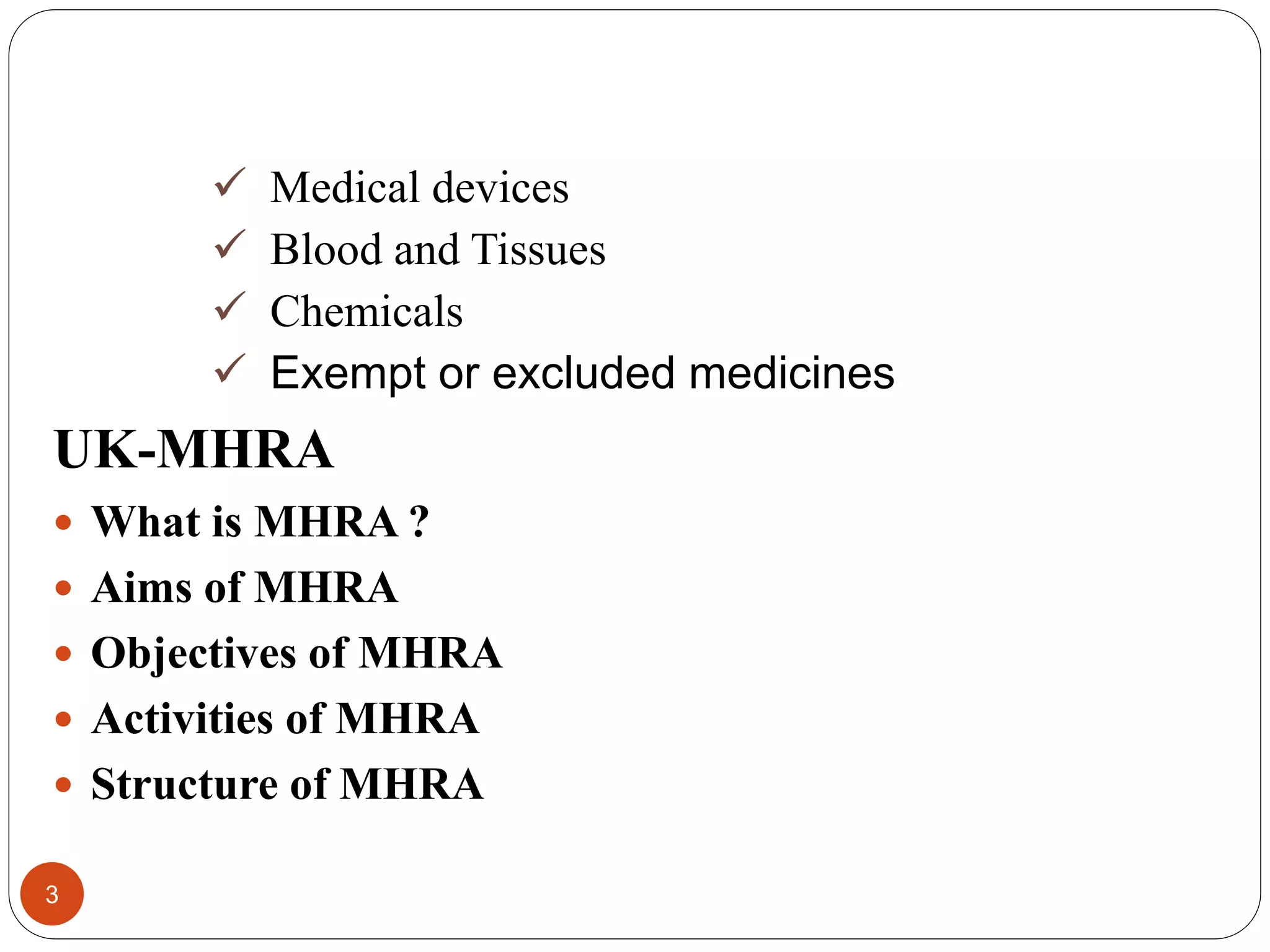 THERAPEUTIC GOODS ADMINISTRATION (TGA) and MHRA | PPTX