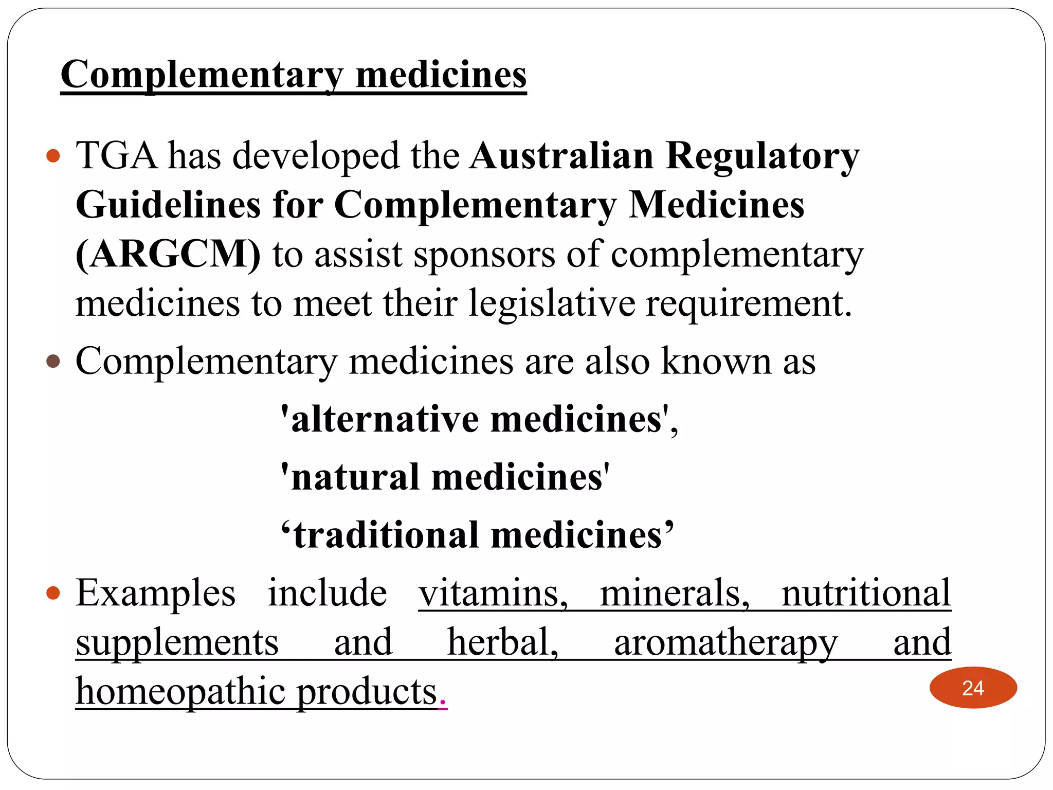 THERAPEUTIC GOODS ADMINISTRATION (TGA) and MHRA | PPTX