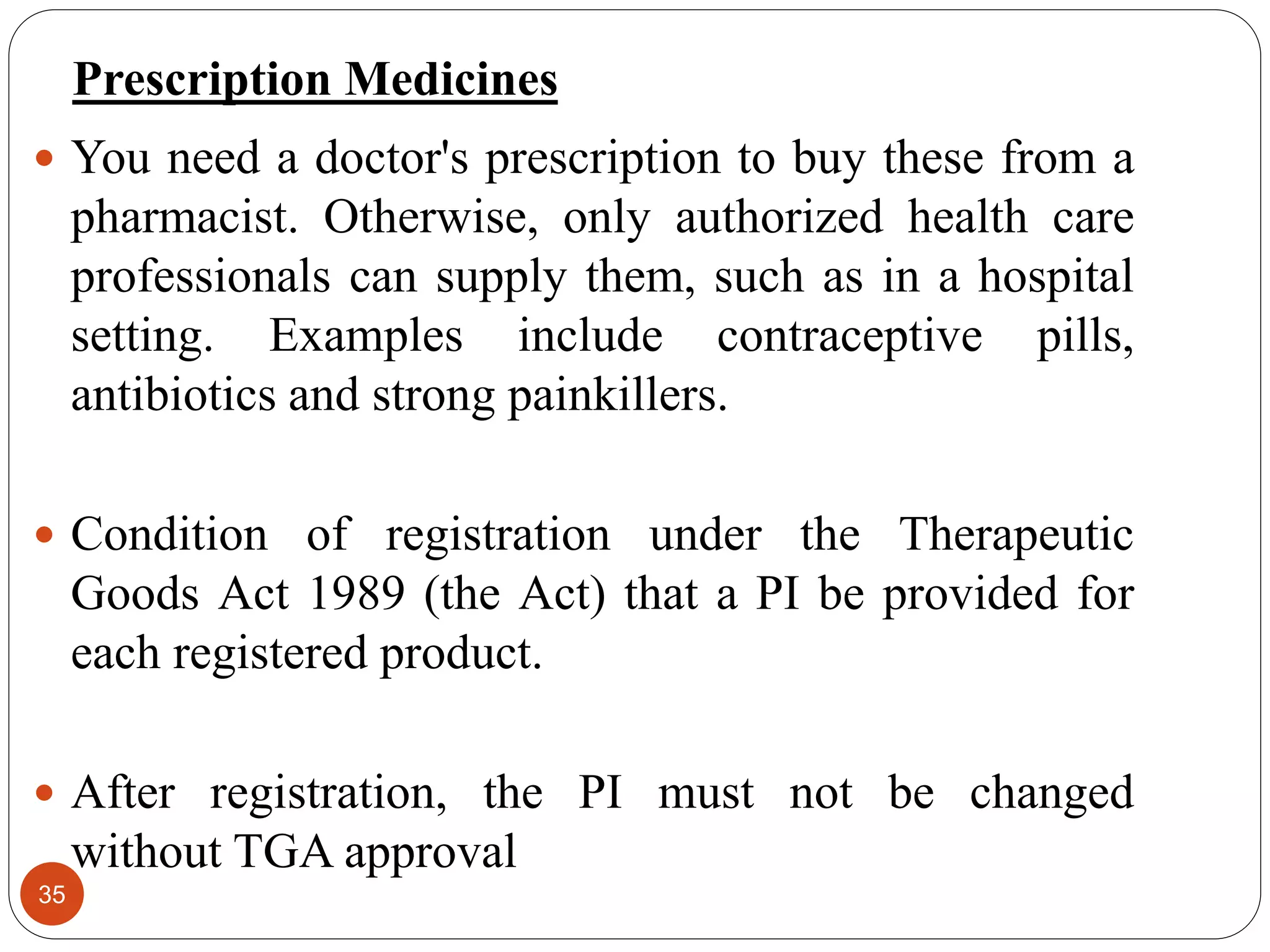 THERAPEUTIC GOODS ADMINISTRATION (TGA) and MHRA | PPTX