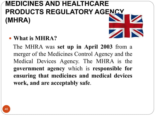 THERAPEUTIC GOODS ADMINISTRATION (TGA) and MHRA | PPTX