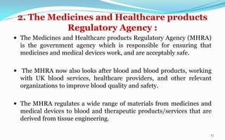 Regulatory Authorities for Pharmaceuticals - TGA,MHRA,MCC | PDF