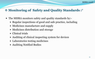 Regulatory Authorities for Pharmaceuticals - TGA,MHRA,MCC | PDF