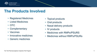 The TGA Pharmacovigilance Inspection Pilot Program: 2015-2016 | PPT