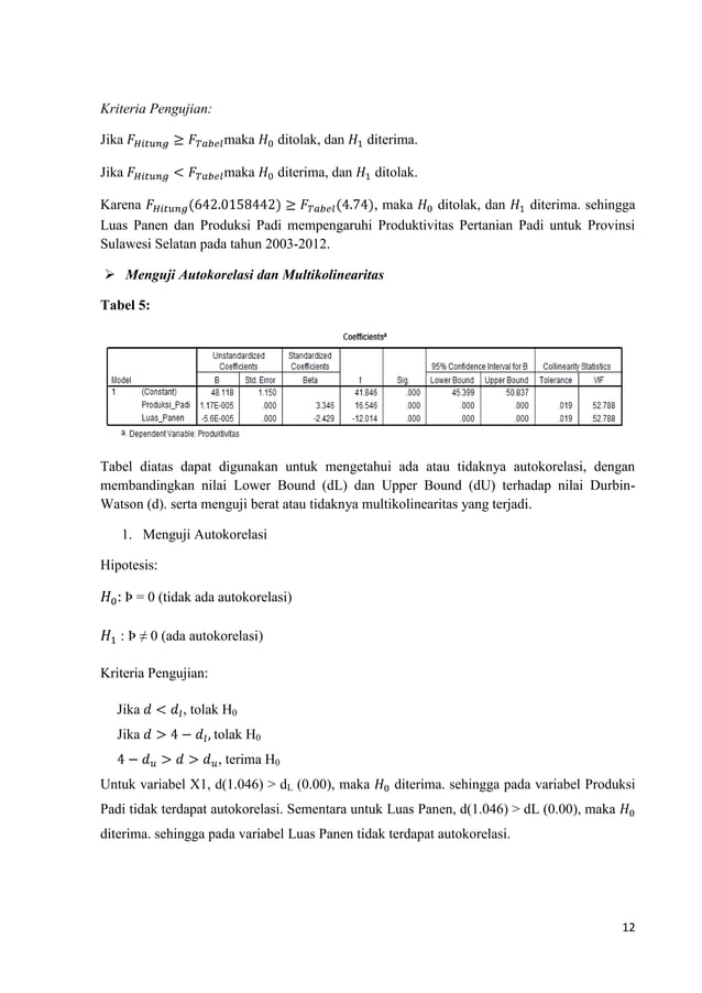 Regresi Linear Berganda | PDF