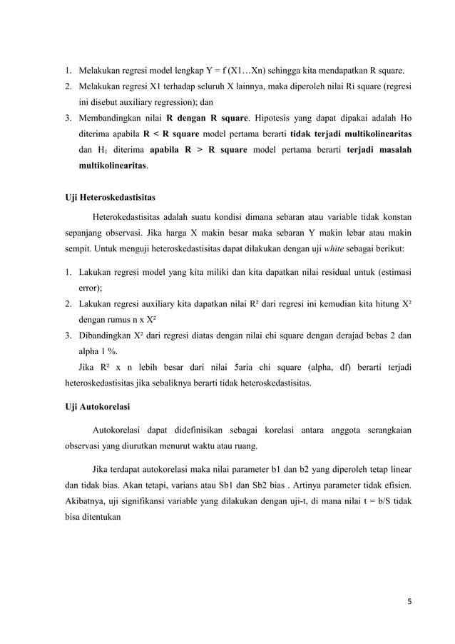 Regresi Linear Berganda | PDF