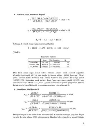 Regresi Linear Berganda | DOCX