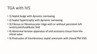 Transposition of great arteries with lvoto management | PPTX